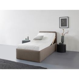Westfalia Schlafkomfort Polsterbett &raquo;Rostock&laquo; auch mit Stauraum und Kopfteilverstellung erh&auml;ltlich beige Bezug 100% Polyurethan, Polsterung: Polsterwatte, Material Gestell: 