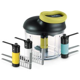 Tefal Gem&uuml;sehacker &raquo;5-Sekunden Zerkleinerer&laquo; 900ml, Edelstahlklingen, rutschfest, Ice-Crusher-, P&uuml;ree, Schwarz/Gr&uuml;n gr&uuml;n Einheitsgr&ouml;&szlig;e