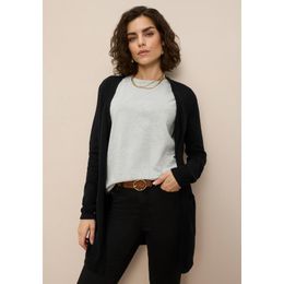 Tamaris Damen Strickjacke &raquo;mit Taschen, aus weicher Viskosemischung&laquo; perfekt f&uuml;r laue Sommerabende schwarz 44/46