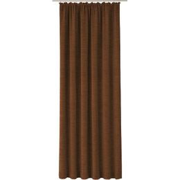 WIRTH Vorhang &raquo;Trondheim B&laquo; Kr&auml;uselband 1 Stk. tlg. nach Ma&szlig; braun Chenille, Polyacryl 335cm, Kr&auml;uselband, 132cm