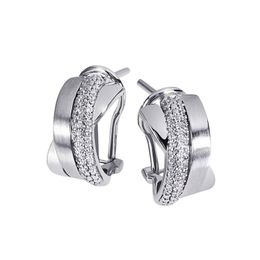 Firetti Damen Paar Creolen &raquo;Schmuck Geschenk Silber 925 Ohrschmuck glitzernd&laquo; mit Zirkonia (synth.) silber Silber 925 (Sterlingsilber)