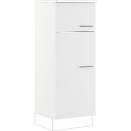 IMPULS K&Uuml;CHEN K&uuml;hlumbauschrank &raquo;"Valencia & Tirana", Breite/H&ouml;he: 60/147,5 cm&laquo; vormontiert, mit Dreht&uuml;ren wei&szlig; Dekorfolie, Holzwerkstoff Wei&szlig;, B/H/T: 