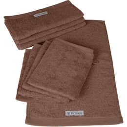 Ross Handtuch Set &raquo;Sinfonie&laquo; Set beinhaltet G&auml;stet&uuml;cher und Waschhandschuhe grau Obermaterial: 100% Baumwolle Einheitsgr&ouml;&szlig;e