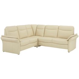 Home Affaire Ecksofa &raquo;Tahoma L-Form&laquo; mit Armlehnfunktion, optional Schlaffunktion, Schublade & Relax beige B/H/T: 251cm x 103cm x 231cm, Kunstleder 