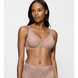 Triumph Minimizer-BH &raquo;Wild Rose Sensation&laquo; verkleinert die Brust optisch um eine Cup-Gr&ouml;&szlig;e braun 70, Cup C Minimizer-BH