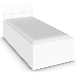 Rauch Stauraumbett &raquo;Doppelbett Einzelbett Bett f&uuml;r kleine R&auml;ume Stauraum JOEL&laquo; Liegefl&auml;che 90x200 oder 140x200 cm, praktische Bettschubk&auml;sten f&uuml;r 