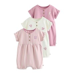 next Strampler M&auml;dchen Gr&ouml;&szlig;e 98 rosa / naturwei&szlig;