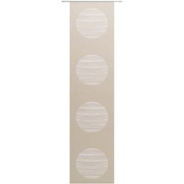 Neutex for you! Schiebegardine &raquo;Padova&laquo; Klettband 1 Stk. tlg. inkl. Befestigungszubeh&ouml;r, Halbtransparent, Sauberer Abschluss, modern beige Scherli, 