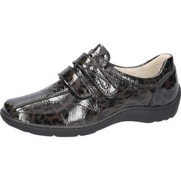 Waldl&auml;ufer Waldl&auml;ufer Damen Klettschuh &raquo;Henni&laquo; Lackschuh, Komfortschuh, Leo-Optik, Bequemweite H (=sehr weit) 3 (35,5)