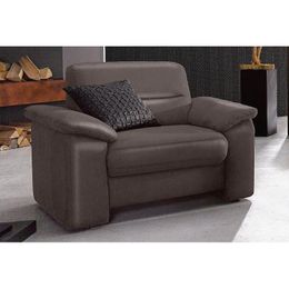 Sit & More sit&more Sessel &raquo;Ascara&laquo; inklusive komfortablem Federkern braun Softlux -Kunstleder;NaturLeder;Luxus-Microfaser ALTARA NUBUCK (100% Polyester) 