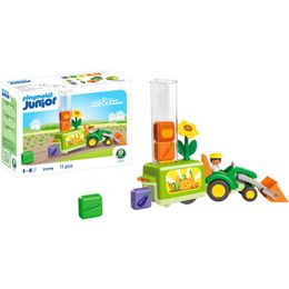 Playmobil Konstruktions-Spielset &raquo;Traktor mit lustiger Pflanzmaschine (71773), Junior&laquo; Made in Europe Einheitsgr&ouml;&szlig;e Konstruktions-Spielset