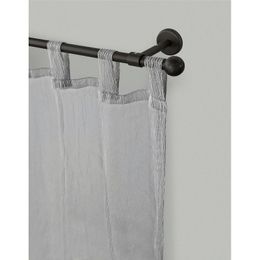 Garesa Gardinenstange &raquo;BOLTI&laquo; &Oslash; 16 mm 1 l&auml;ufig-l&auml;ufig Wunschma&szlig;l&auml;nge Vorhanggarnitur, verl&auml;ngerbar, Wandmontage, ohne Ringe schwarz Metall B/L: 110cm 
