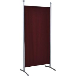 Angerer Stellwand &raquo;Klein bordeaux&laquo; (B/H): ca. 82x178 cm rot Acryl, Stahl B/H/T: 82cm x 178cm