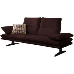 W.Schillig 2-Sitzer &raquo;broadway, Designsofa mit tollem Sitzkomfort, Breite 216cm&laquo; Sitztiefenverstellung, Kopfteil- & Seitenteilverstellung, Breite 216cm