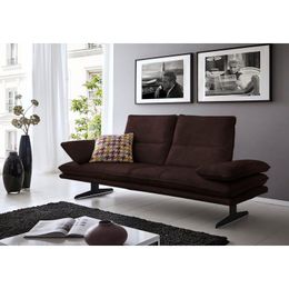W.Schillig 2-Sitzer &raquo;broadway, Designsofa mit tollem Sitzkomfort, Breite 216cm&laquo; Sitztiefenverstellung, Kopfteil- & Seitenteilverstellung, Breite 216cm