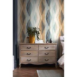 next Vliestapete &raquo;ABSTRACT IKAT Vliestapete 10mx52cm&laquo; 3D-Optik glatt Abstract ikat orange 10mx52cm orange Vlies B/L: 0,52m x 10m, Rollen: 1