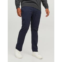 Jack & Jones PlusSize Jack & Jones Plussize Herren Jack & Jones PlusSize Chinohose &raquo;JPSTMARCO JJDAVE LC NOOS PLS&laquo; Baumwollmischung, slim fit blau 46 (6XL), L&auml;nge 34