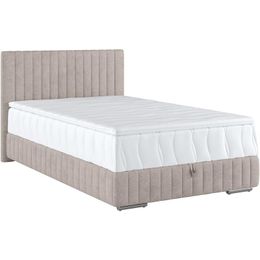 COTTA Boxbett &raquo;Beetle&laquo; inkl. Topper und Bettkasten grau 100% POLYESTER (PES) Struktur fein, Liegefl&auml;che B/L: 120cm x 200cm, Gewicht bis: 90 kg H3, 7-