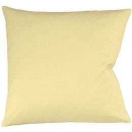 Fleuresse Kissenbezug &raquo;Colours Mako Satin, 100% Baumwolle, mit Rei&szlig;verschluss&laquo; Mako Satin, gl&auml;nzend, glatt, Premium Qualit&auml;t gelb Mako-Satin, Mako-