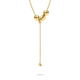 Liebeskind Berlin Damen Y-Kette &raquo;Schmuck Geschenk Edelstahl Halskette Steel Ball&laquo; gold Edelstahl, L: 42 B: 7,5mm