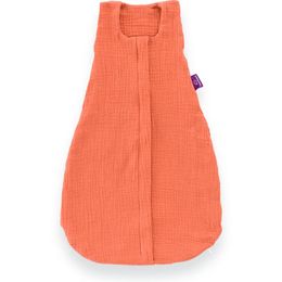 Tr&auml;umeland Babyschlafsack &raquo;Sommerschlafsack LIEBMICH Baumwollmusselin, in den Gr&ouml;&szlig;en 60-110&laquo; orange Bezug: 100% Baumwolle L: 90cm