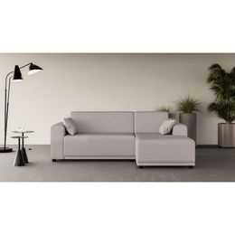 Home Affaire Ecksofa &raquo;TAMMO&laquo; L-Form beige 100% Polyester B/H/T: 233cm x 80cm x 162cm, Struktur, Recamiere rechts