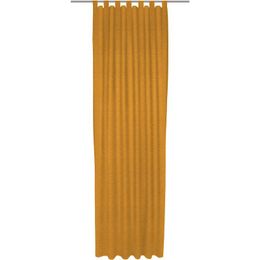 WIRTH Vorhang &raquo;Trondheim B&laquo; Schlaufen 1 Stk. tlg. nach Ma&szlig; gold Polyacryl 235cm, Schlaufen, 132cm
