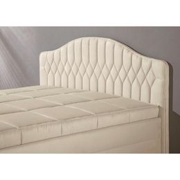 Maintal Polsterbett beige Liegefl&auml;che L&auml;nge B: 200cm x 140cm, ohne Fleckschutz, Tonnentaschen-Federkernmatratze H2