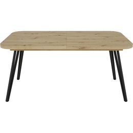 ByLiving Kulissentisch &raquo;Life&laquo; 1 Stk. tlg. mit Synchronauszug, ausziehbar von 160 auf 240 cm, Artisan Eiche braun B/H/T: 76cm x 90cm, Auszugstisch
