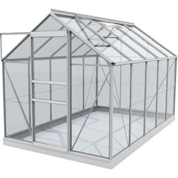 Vitavia Gew&auml;chshaus &raquo;Venus 6200&laquo; Alu-Profile, aus 3 mm Sicherheitsglas silber B/H/T: 195cm x 197cm x 321cm