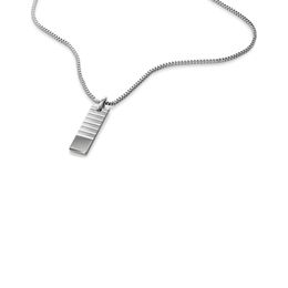 Calvin Klein Herren Kette mit Anh&auml;nger &raquo;CK PARALLEL&laquo; silber Edelstahl, L: 63,5 B: 1mm