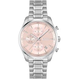 BOSS Damen BOSS Multifunktionsuhr &raquo;GRAND TOUR LADIES&laquo; Quarzuhr, Armbanduhr, Damenuhr, Edelstahlarmband silber Einheitsgr&ouml;&szlig;e