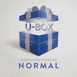 EXCELLENT Daunenbettdecke &raquo;&Uuml;berraschungsbox&laquo; normal F&uuml;llung 90Daunen10Federn Bezug Baumwolle 1 Stk. tlg. absoluter Sonderpreis, wegen Lagerr&auml;umung, Solange der 