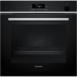 Siemens Backofen iQ300 &raquo;HR532GBS3&laquo; mit Teleskopauszug nachr&uuml;stbar Gleichm&auml;&szlig;ige Hei&szlig;luft auf 3 Ebenen & gesund snacken mit airFry grau Einheitsgr&ouml;&szlig;e 