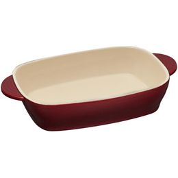 RESTO Kitchenware Auflaufform &raquo;Fornax Backform Lasagneform Ofenform Sp&uuml;lmaschinengeeignet&laquo; Keramik 1 Stk. tlg. Rechteckig aus Keramik, rot, in 2 