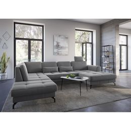 Sit & More sit&more Sofa-Kopfst&uuml;tze &raquo;Bendigo&laquo; grau Holzwerkstoff B/H/L: 50cm x 25cm