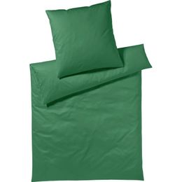 Yes For Bed Bettw&auml;sche &raquo;Pure & Simple Uni in Gr. 135x200, 155x220 oder 200x200 cm&laquo; 2 Stk. Bettw&auml;sche aus Baumwolle, zeitlose Bettw&auml;sche mit seidigem 