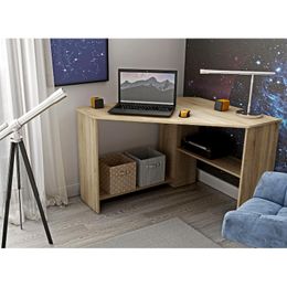 Home Affaire Schreibtisch &raquo;RINO&laquo; Breite 80 cm, Eckschreibtisch im modernen Design braun B/H/T: 80cm x 73cm x 80cm