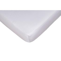 CASATEX Spannbettlaken &raquo;Jerry&laquo; komfortables &Uuml;berziehen durch hohe Elastizit&auml;t wei&szlig; Jersey, Obermaterial: 100% Baumwolle 1 Stk., Jersey, 180-200x190-