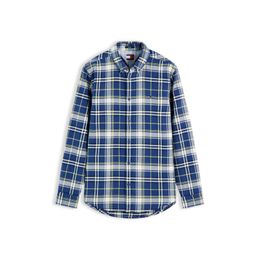 Tommy Jeans Herren Flanellhemd &raquo;REGULAR FLANNEL CHECK SHIRT&laquo; Regular fit mit Karomuster blau XL (54/56), N-Gr