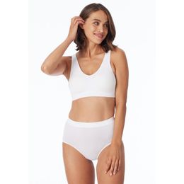Schiesser Damen Slip &raquo;Classic Seamless&laquo; ohne st&ouml;rende Seitenn&auml;hte, bequem, nahtlos wei&szlig; L