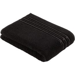 Vossen Badetuch &raquo;Cult de Luxe&laquo; mit Glanzbord&uuml;re schwarz Walkfrottee, Walkfrottee B/L: 67cmx140cm, 1 Stk., Walkfrottee