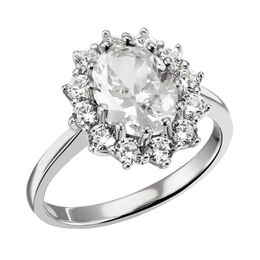 Firetti Damen Fingerring "Schmuck Geschenk Silber 925 Damenring Lady D Diana Royal", 60, Silber 925 (Sterlingsilber), 2,1mm, silber, Silber 925