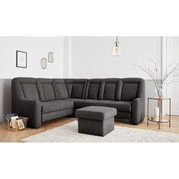 Sit & More sit&more Ecksofa &raquo;Melissa L-Form&laquo; klassisches Polsterprogramm, wahlweise Schlaffunktion und Schubkasten grau 100% Polyester B/H/T: 257cm x 217cm, 