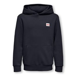 Only & Sons Junior Herren ONLY & SONS junior Kapuzensweatshirt &raquo;OSJCERES HOODIE LABEL SWT&laquo;, Baumwollmischung, regular fit schwarz 146/152