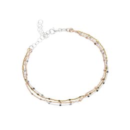 Firetti Damen Armband &raquo;Schmuck Geschenk Silber 925 Armschmuck Armkette Fantasie tricolor&laquo; rosa 21cm, Silber 925 (Sterlingsilber)