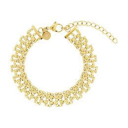 Tom Tailor Damen Tom Tailor Armband gold 20cm, Edelstahl