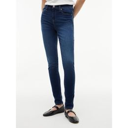 Tommy Jeans Damen Skinny-fit-Jeans &raquo;NORA MID RISE&laquo; mit Waschung, Logo-Badge blau 28, L&auml;nge 34