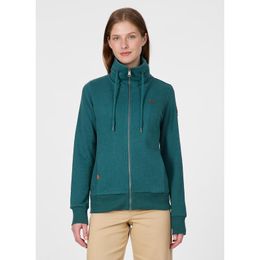 Ragwear Damen Sweatjacke &raquo;RONETTE A&laquo; Baumwollmischung mit Marken-Stickerei gr&uuml;n S