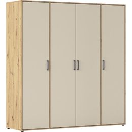 Rauch Kleiderschrank &raquo;VOYAGER Garderobe W&auml;scheschrank Schlafzimmer&laquo; in 3 verschiedenen Ausstattungen BASIC/CLASSIC/PREMIUM, mit 2 modernen 
